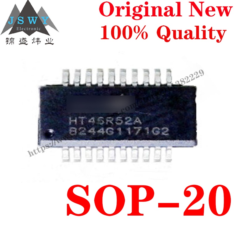 10~100 PCS HT46R52A SOP-20 Semiconductor A/D 8-bit OTP MCU IC Chip with for module arduino Free ...
