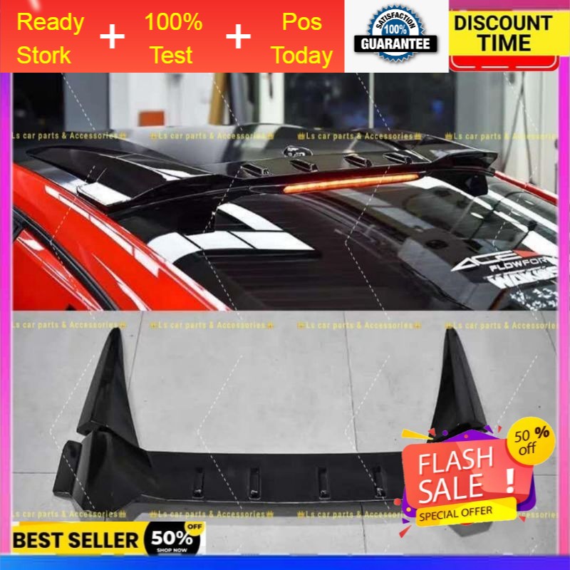 Car Rear Top Roof Glass spoiler Window boot Trunk Lip wing Vios city ...