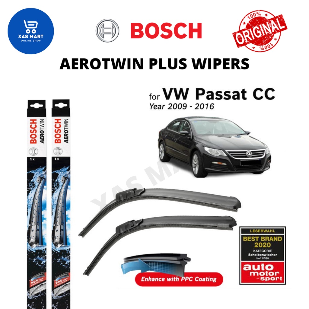 Genuine Bosch Aerotwin Plus Multi Clip Wiper Set for Volkswagen Passat ...