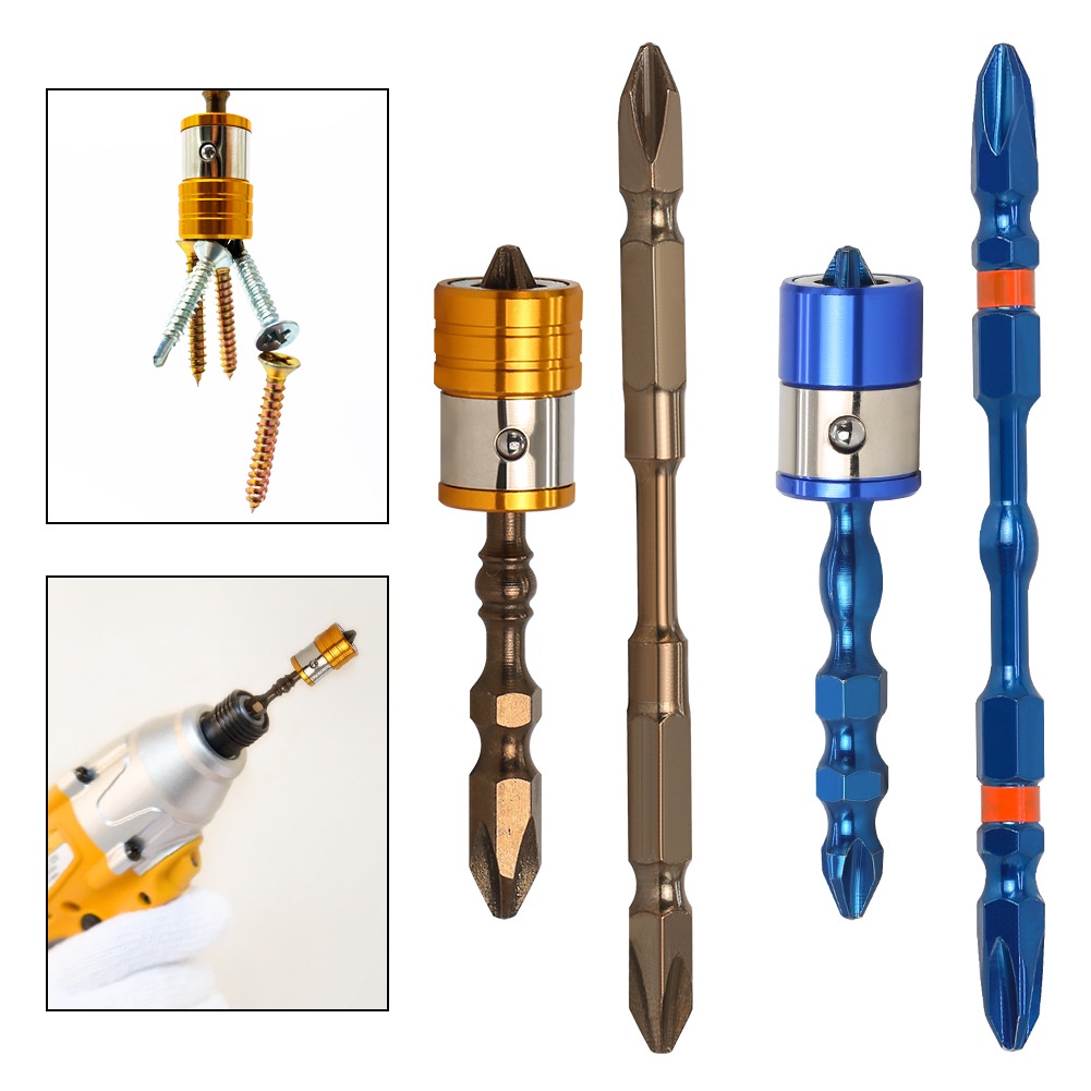2 Set Duoble Head Screwdriver Drill Bit with Magnetic Ring 带磁环批头2件套 ...