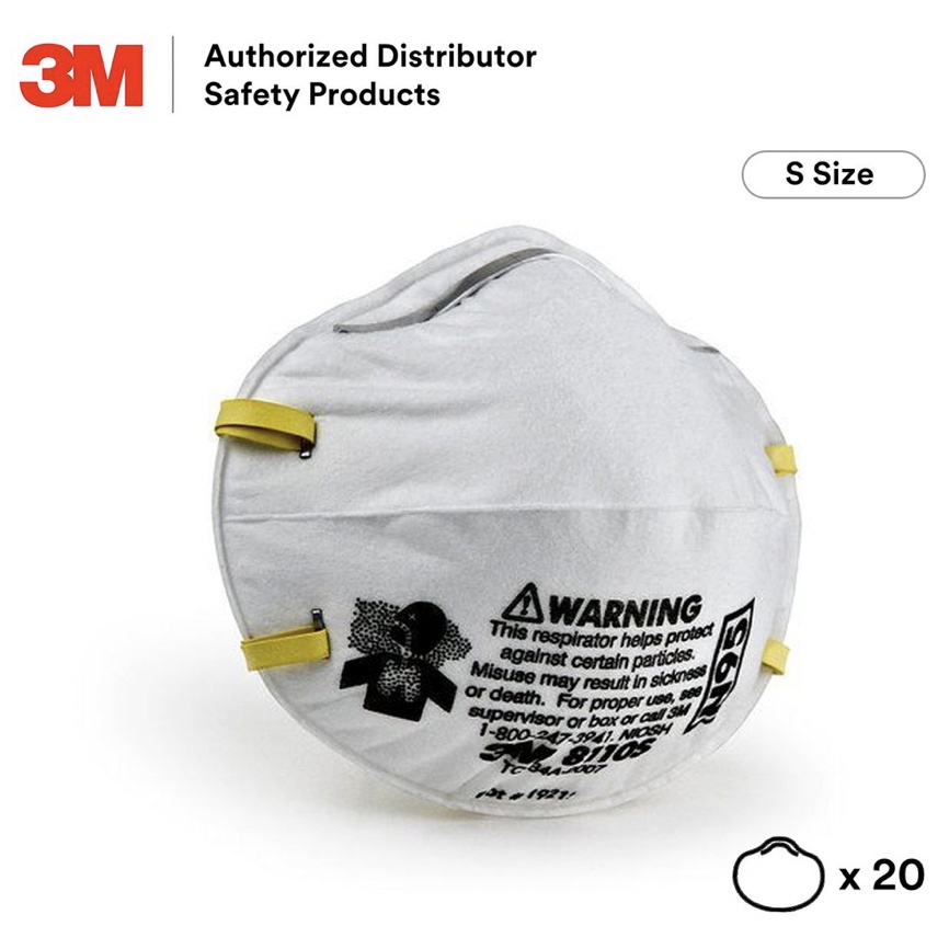 SEMENYIH 3M 8210 Particular Respirator N95 1 Box (20pcs) | Shopee Malaysia