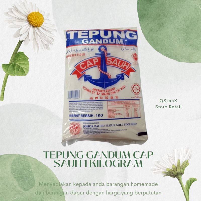 🔥 Tepung Gandum / Wheat Flour Cap Sauh 1Kg Keluaran FFM🔥 | Shopee Malaysia