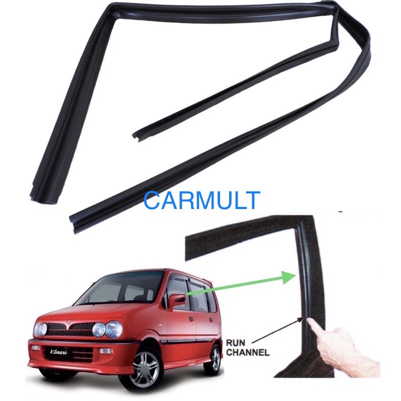 KENARI RUN CHANNEL WEATHERSTRIP GLASS RUN CHANNEL CERMIN GETAH | Shopee ...