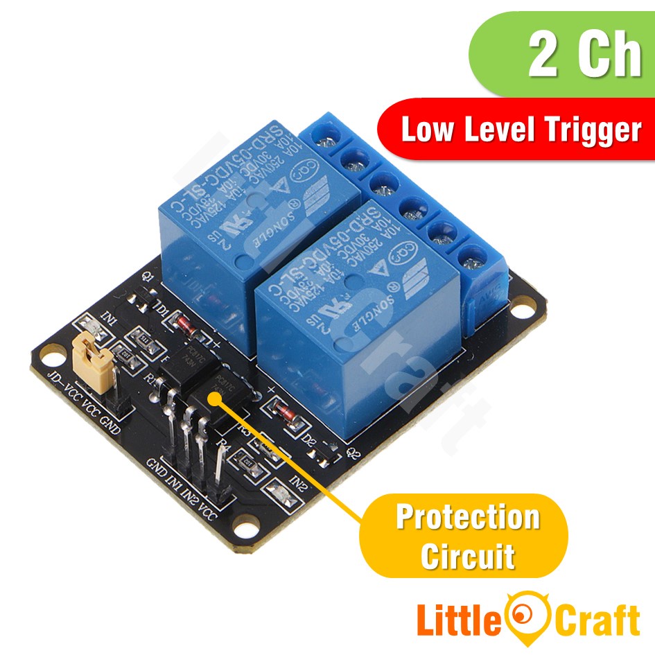 5V Isolated Relay Module With Low High Level Trigger 1 Channel 2 ...