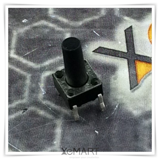 Tactile Switch 6x6x12mm Push Button Momentary Switch 4 Legs Through ...