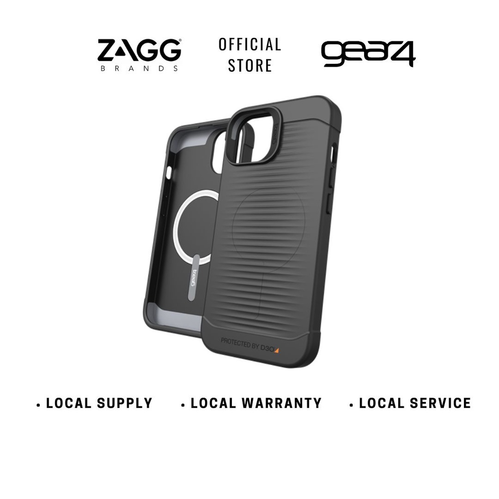 Gear4 Havana Snap D3O® Case for iPhone 14 (6.1") - Black | Shopee Malaysia