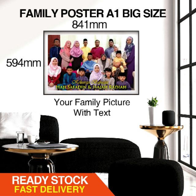 Poster Gambar Family Raya (Big Size A1) Beserta Gambar Keluarga Anda ...
