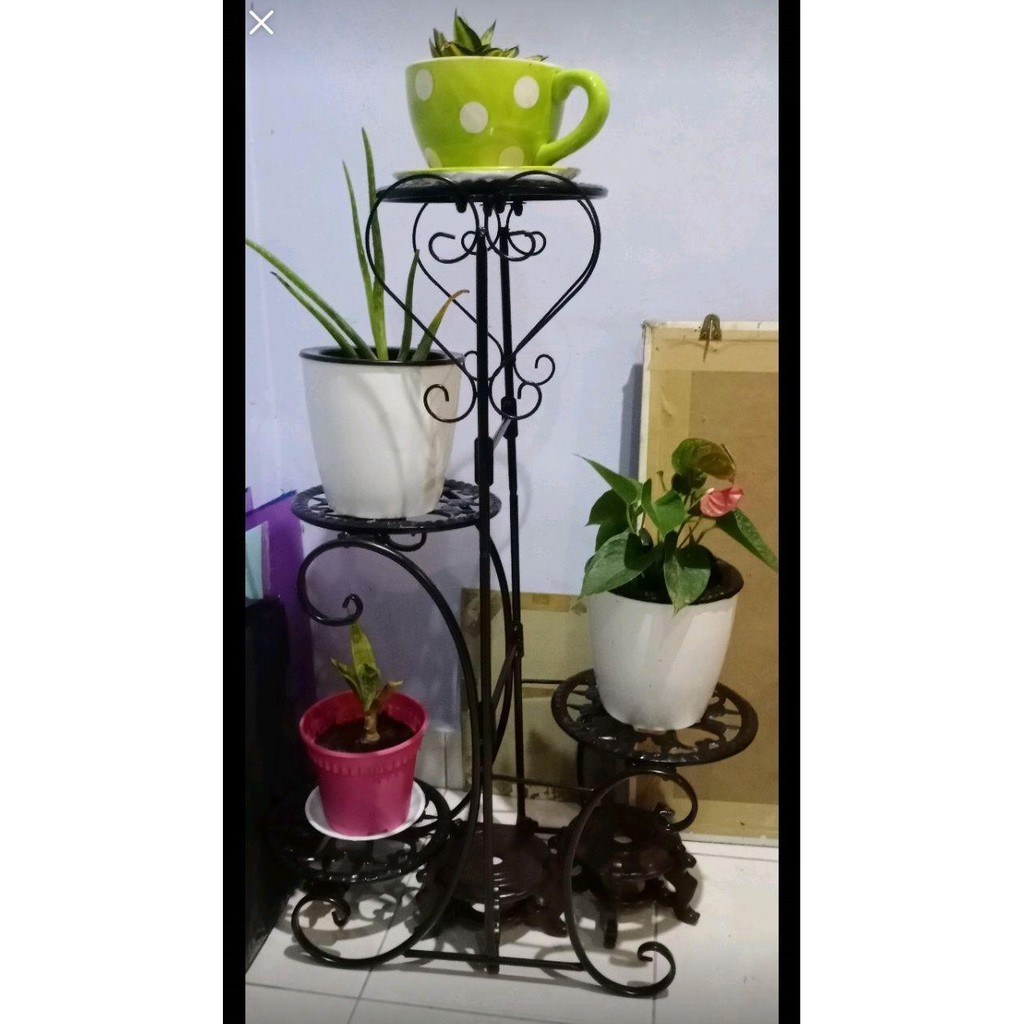 ASOTV 4 Tier Flower Pot Stand Love Style | Shopee Malaysia