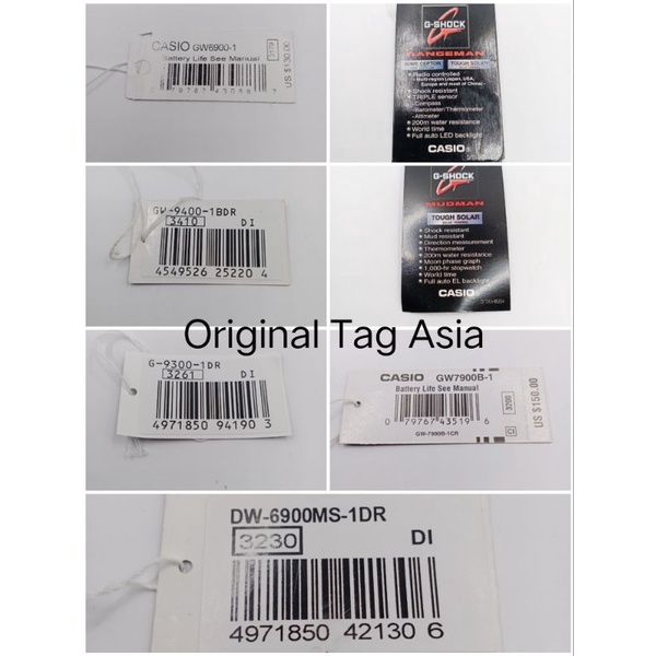 Original G-Shock Tag Asia | Shopee Malaysia