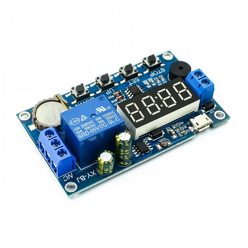 DC 5V Real time Timing Delay Timer Relay Module Switch Control Clock Synchronization Multiple ...