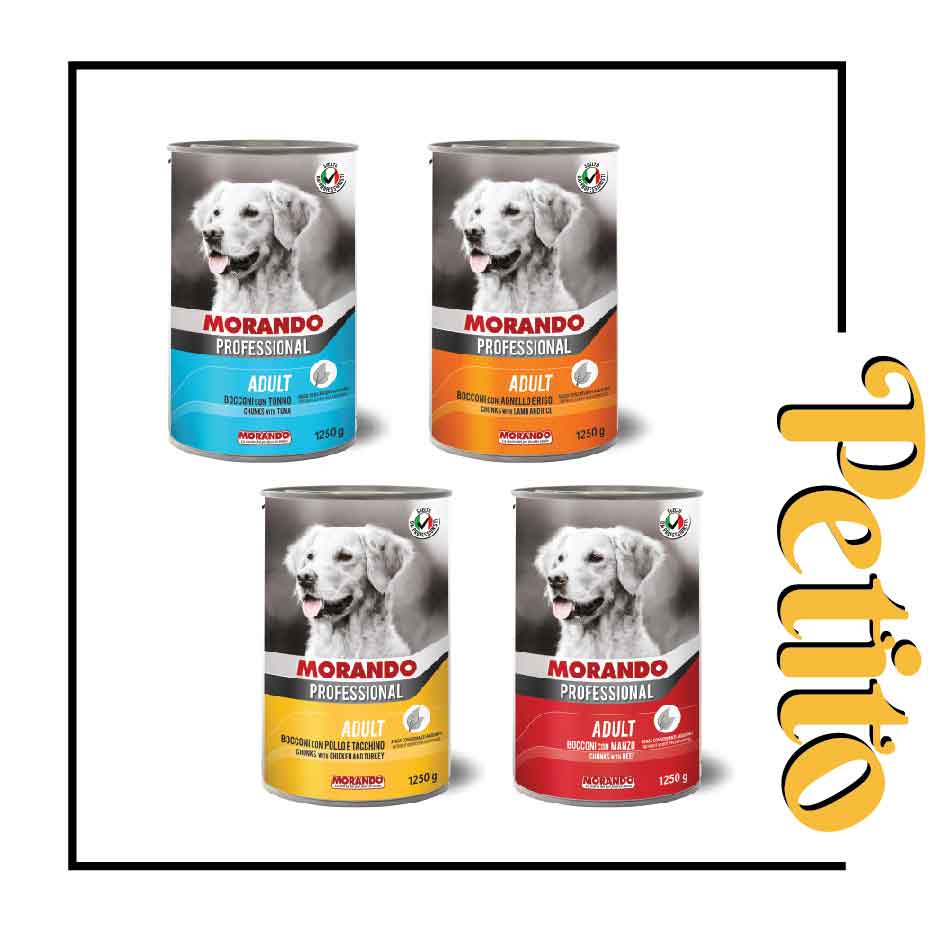 Morando Professional Chunks Dog Canned Food / Dog Wet Food 1250g / 1 ...