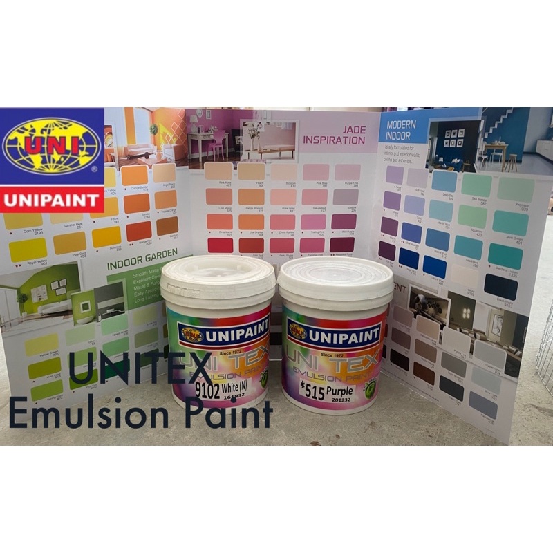 Unipaint Cat Dinding Cat Simen Unitex Emulsion Paint Cat Putih | Shopee ...