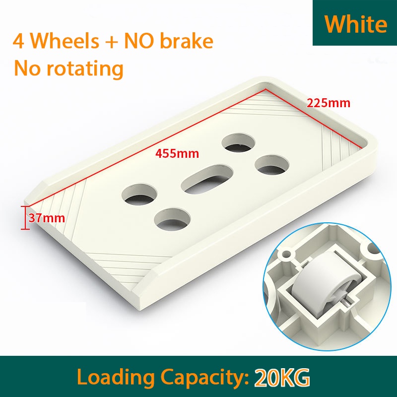 360 Rotating Computer Case Holder Cpu Stand Pc Base Trolley With Wheels ...
