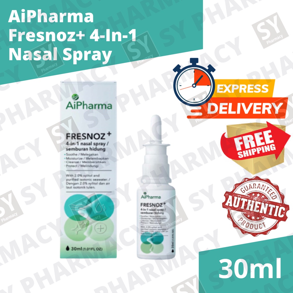 AiPharma Fresnoz+ 4-In-1 Nasal Spray 30ml (Exp: 08/2026) | Shopee Malaysia