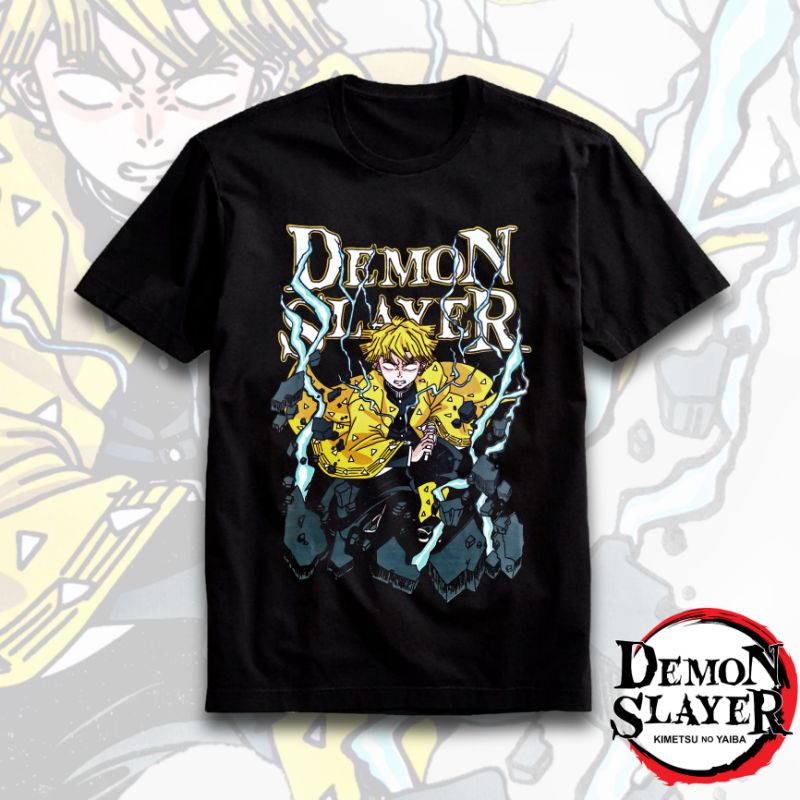 Demon Slayer Zenitsu T-shirt / 100% Cotton / Unisex Size | Shopee Malaysia