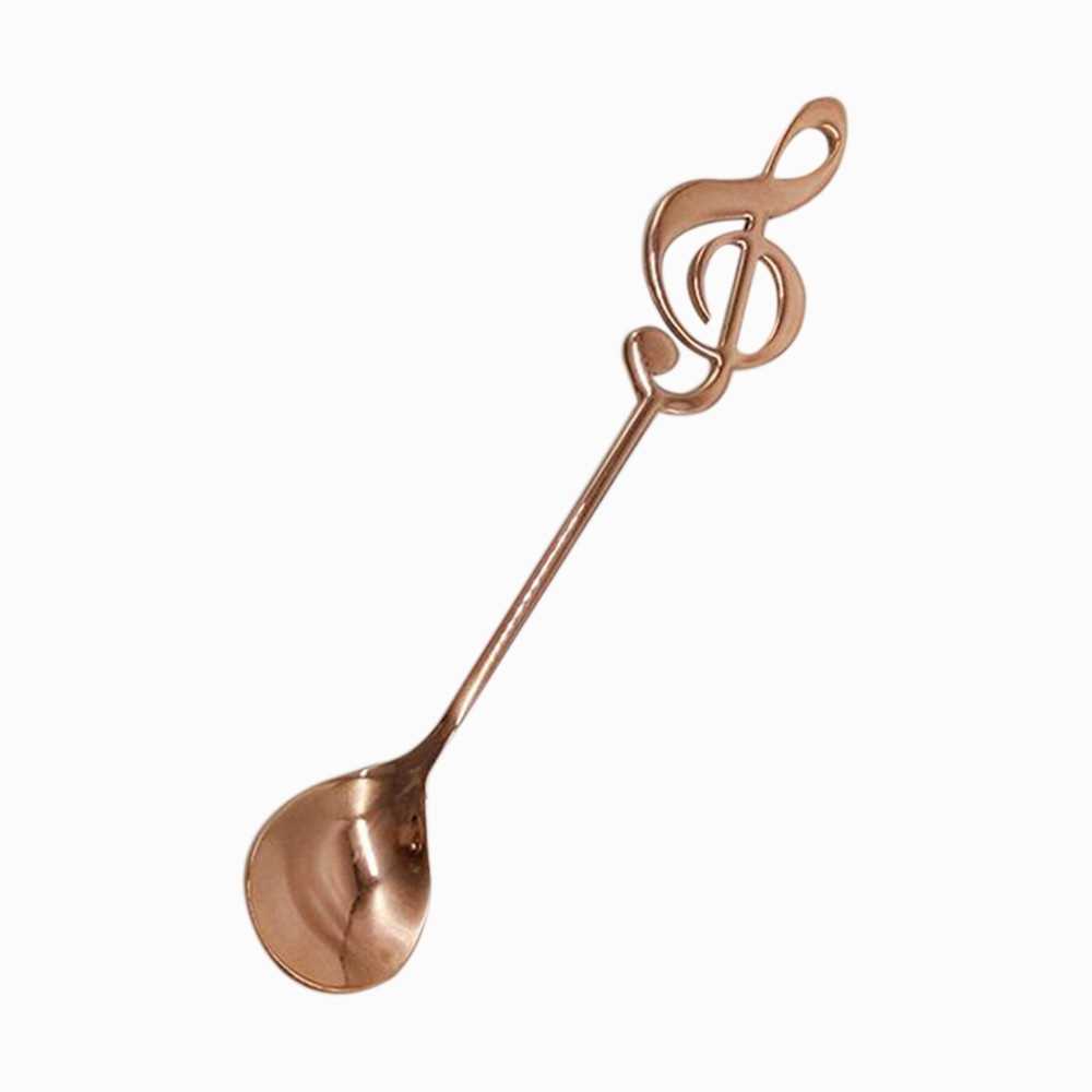 304 Stainless Steel Musical Note Spoon Coffee Ice Cream Tea Spoon ...