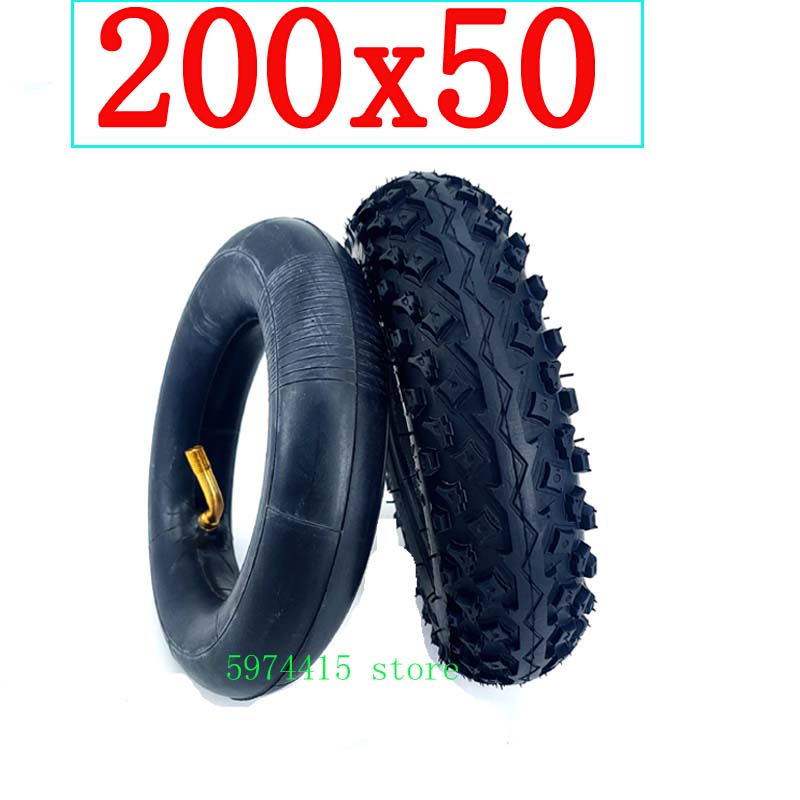 200x50 Tire and Tube Pneumatic Wheel Off-Road Tires for Gas Scooter ...