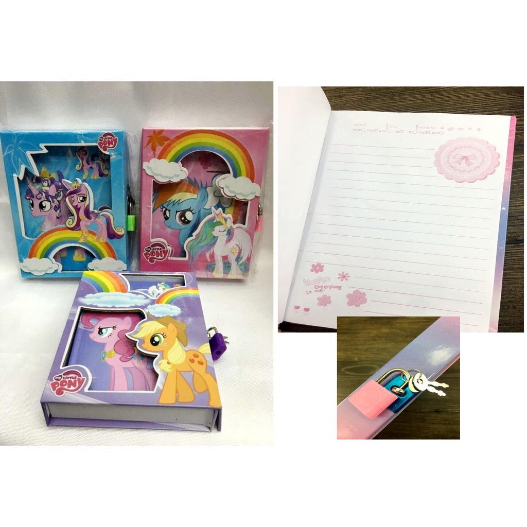 Pony Note Book with Lock (Ready stock) | Shopee Malaysia