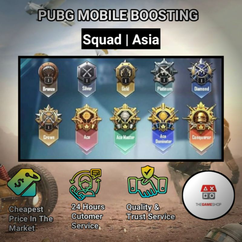 PUBG Mobile Boost Rank 100% | Shopee Malaysia