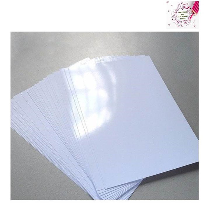 A4 150gsm Photo Sticker Glossy paper 20sheet | Shopee Malaysia