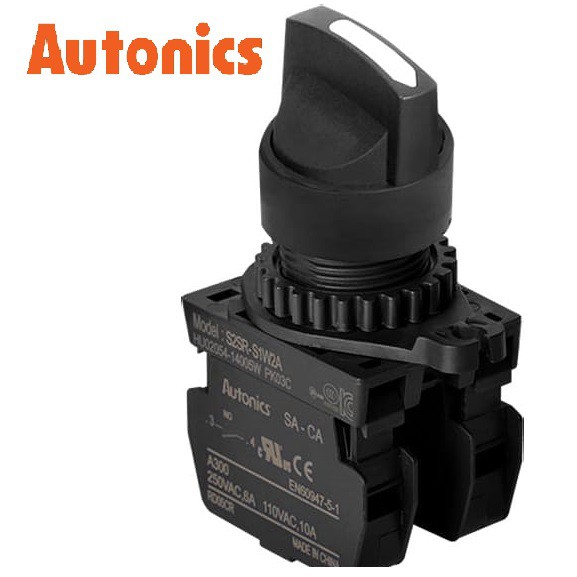 Autonics S2SR-S7W2AM Selector Switch, 3 Positions, Fixed Position, Knob ...