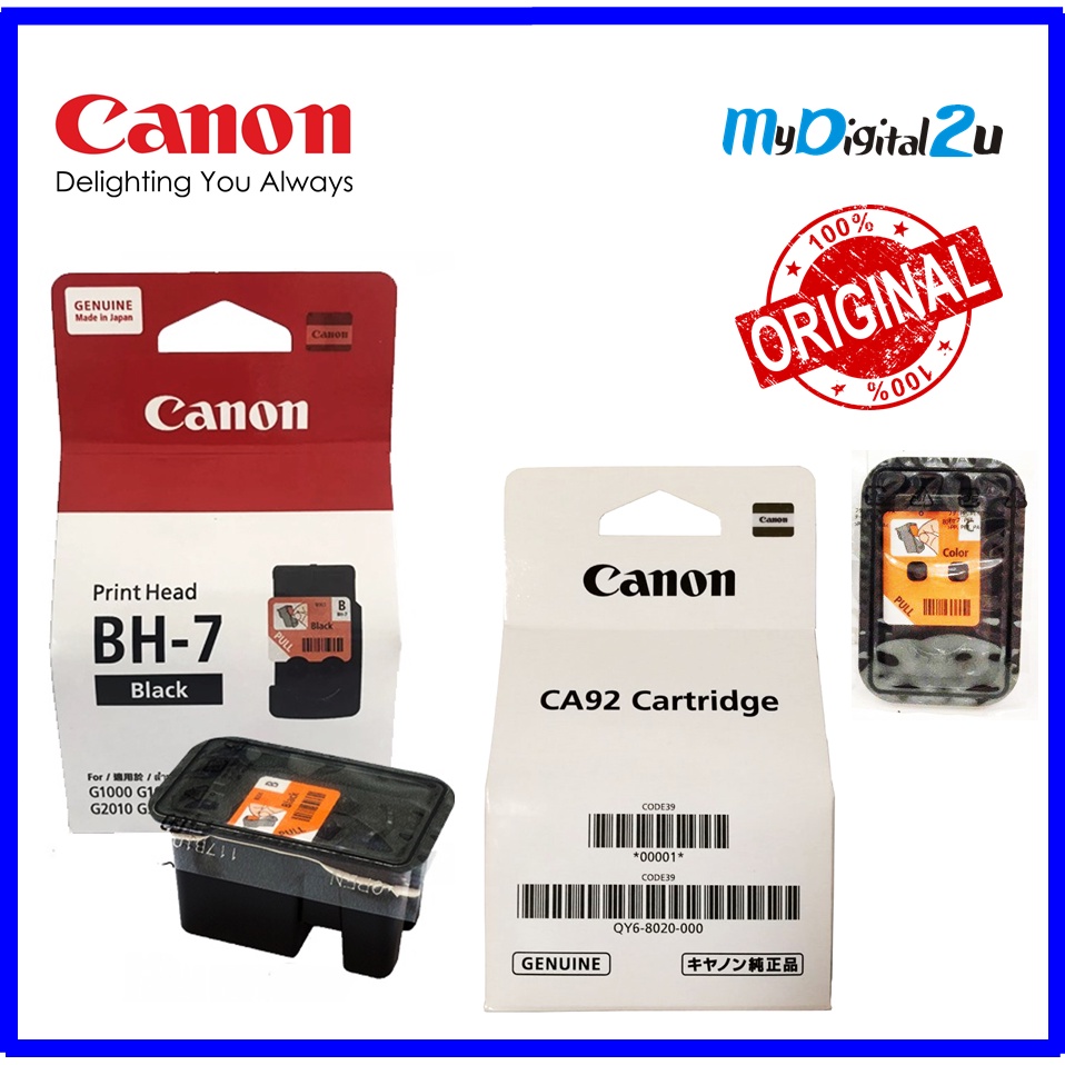 Canon Original BH-7 Black /CH-7 Color Print Head -G1010 G2000 G2010 ...