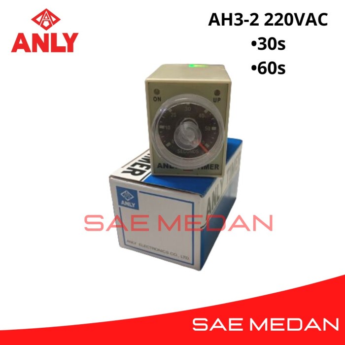 Timer Anly AH 3-2 220VAC / AH3-2 30s/60s | Shopee Malaysia