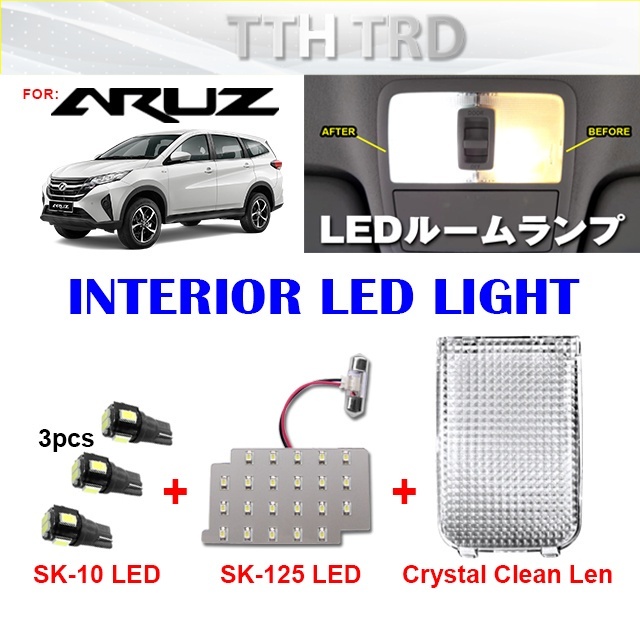 Perodua Aruz Toyota Rush 12V white colour LED Indoor interior light ...