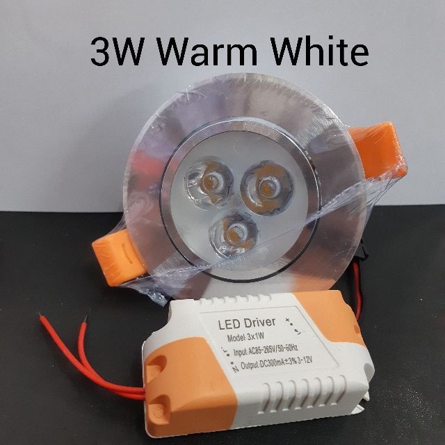 LED EYEBALL LED DOWNLIGHT 3W ( DAY LIGHT / WARM WHITE ) | Shopee Malaysia