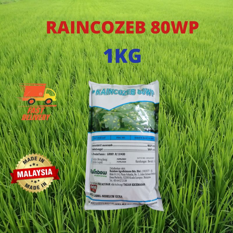 RAINCOZEB 80WP 1kg (Sama Dengan Comet Dithane Kencozeb Halex Bm Hm ...