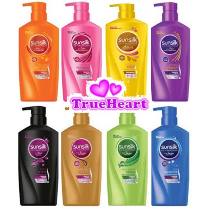 Sunsilk Shampoo 650ml 300ml Smooth & Manageable (Pink)/ Soft & Smooth ...