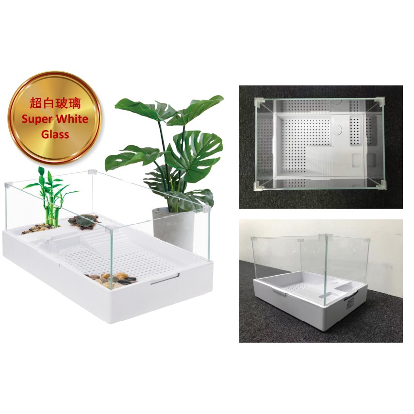 Sobo Crystal Clear Premium Glass Turtle Tank TA-400 | TA-500 | Shopee ...