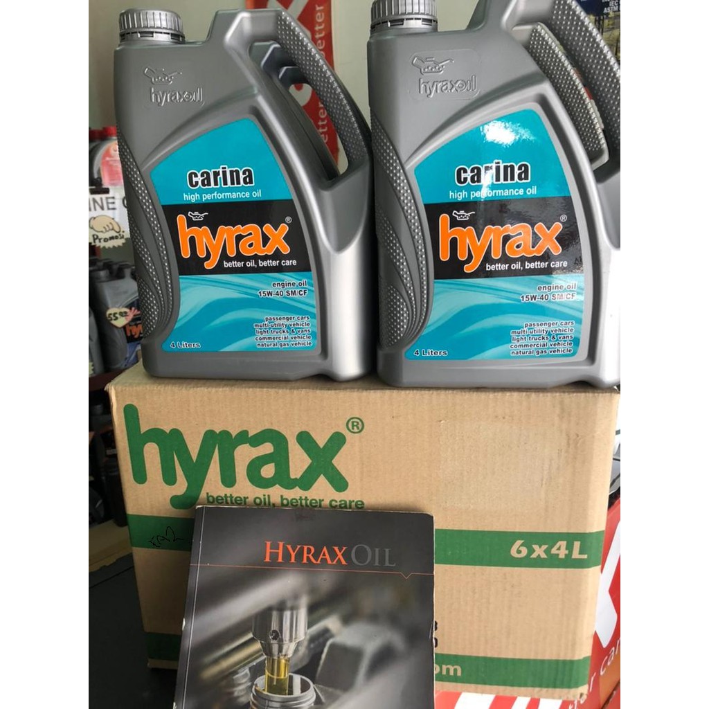[BORONG HARGA EJEN] Minyak Enjin - Hyrax Oil CARINA 15W/40 - 7000 km ...