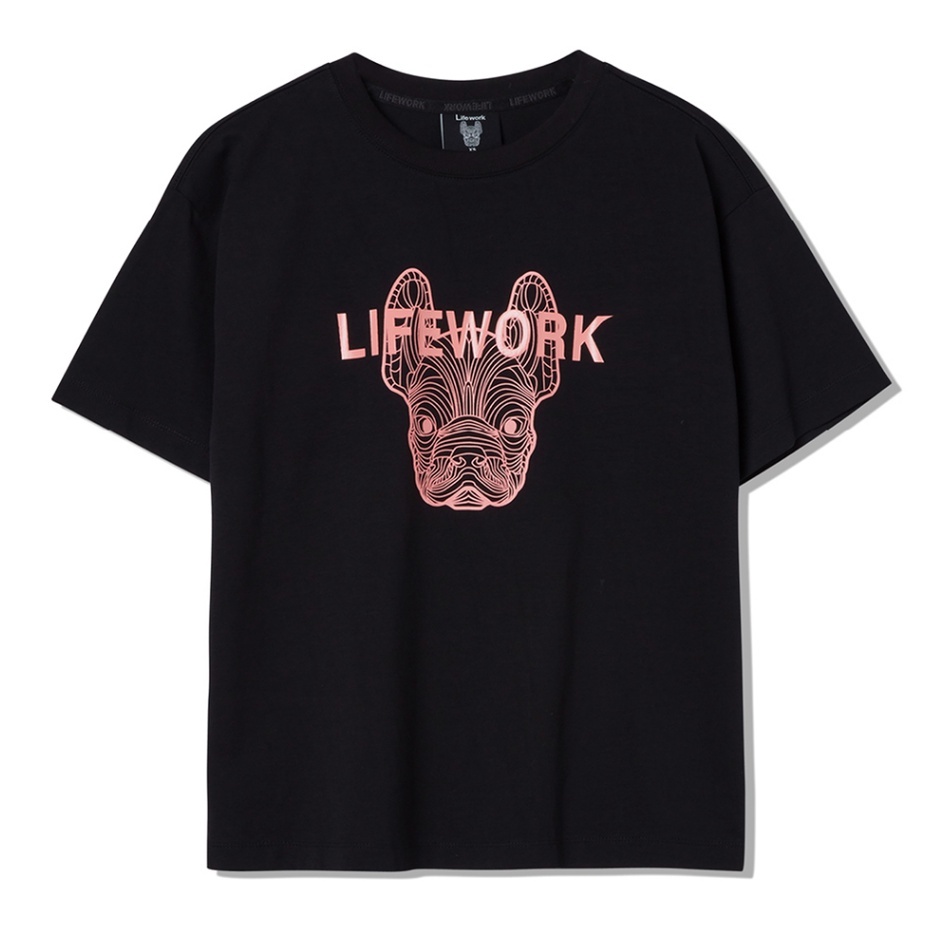 lifework Classic French Fighting Color Print Short Sleeve T-Shirt ...