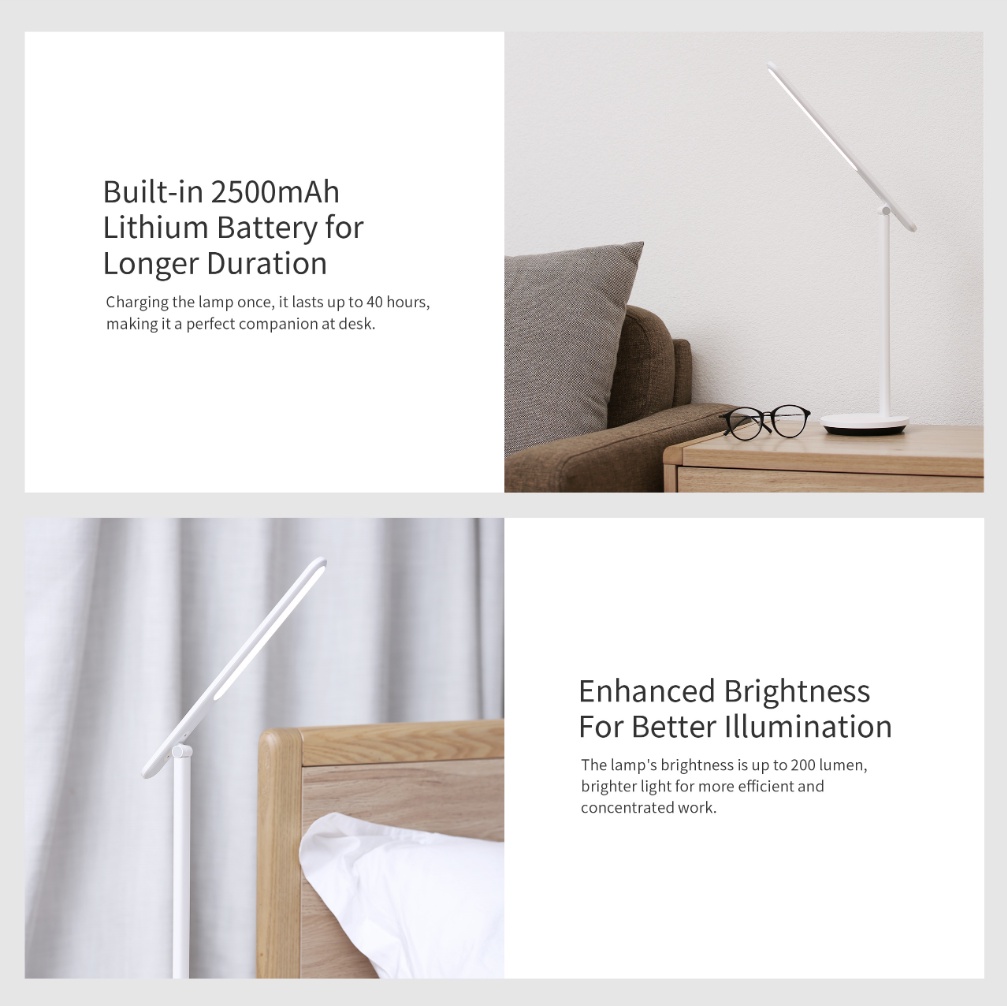 Yeelight LED Folding Desk Lamp Z1 Pro | Rechargeable | 5 Level Dimming ...