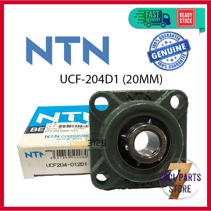UCF204 (20mm-3/4") NTN Square Flange Pillow Block Bearing NTN Japan UCF 204 - 100% ORIGINAL ...
