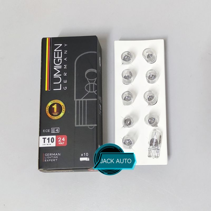 LUMIGEN BULB 24V T10 4092 GERMANY PRODUCT (1 BOX 10 PCS) | Shopee Malaysia