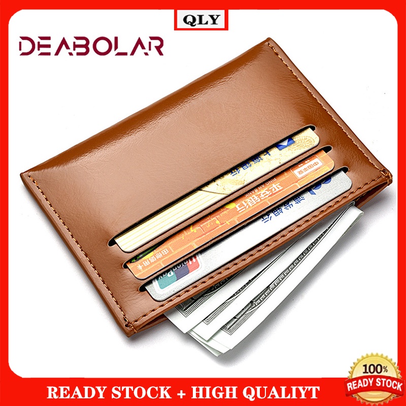 New Retro Ultra-thin Small Card Holder Short Wallet Bus Card Holder ...