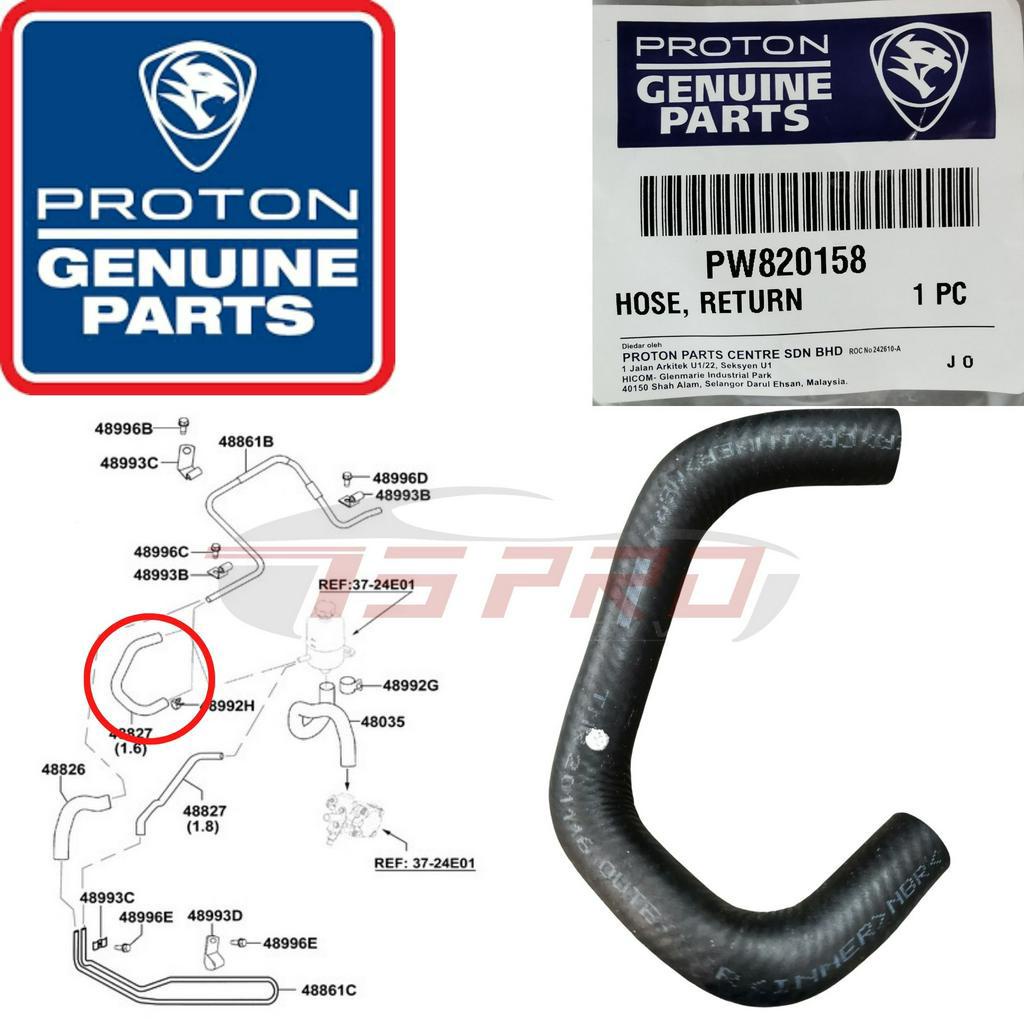 Proton Waja 4G18 Genuine Power Steering Oil Hose Minyak Tangki Pipe ...