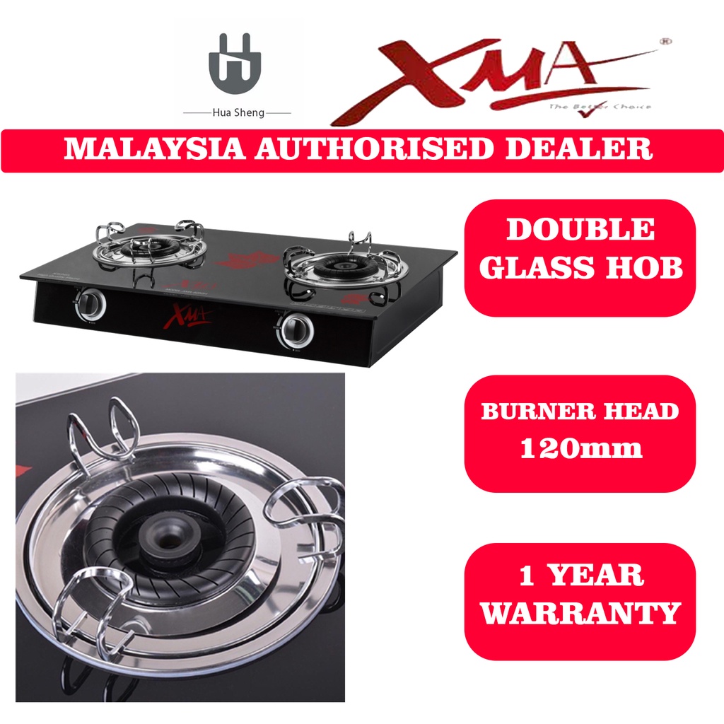 Meck Glass Top Gas Stove MGS-G888IB/MGS-G889/MGS-T211G | Shopee Malaysia