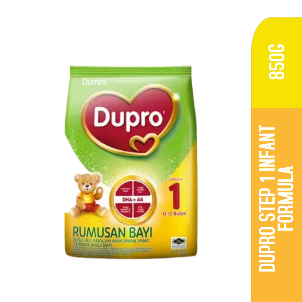 DUPRO STEP 1 MILK POWDER INFANT FORMULA 850G 9556098833330 | Shopee Malaysia