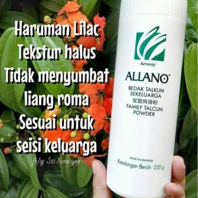 Allano Bedak Talkum Sekeluarga 250g Amway | Shopee Malaysia