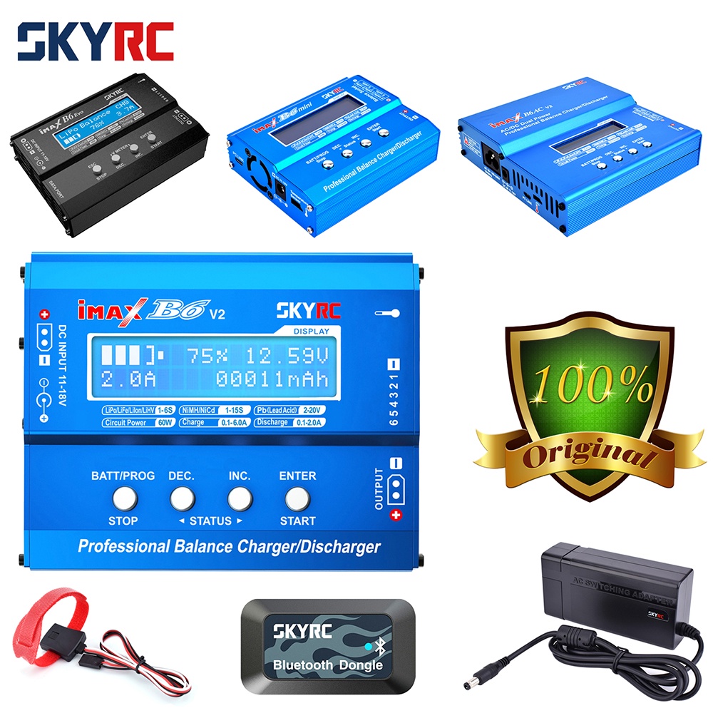 SkyRC iMAX B6 V2 RC Lipo Nimh Battery Charger B6neo B6 Mini B6AC V2 LiPo Battery Balance Charger ...