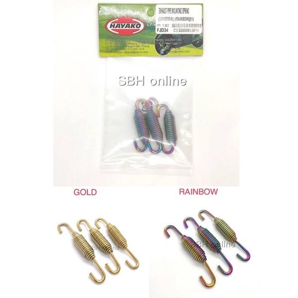 (3 PCS) EXHAUST PIPE MOUNTING SPRING ##EXHAUST SPRING ##EXHAUST ...