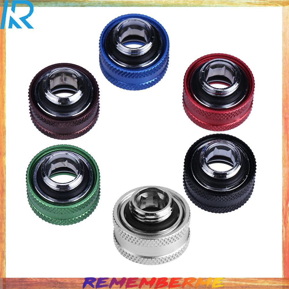 G1/4 Threaded Computer Water Cooling 14MM Hard Pipe 3 Rings Sealed Hard ...