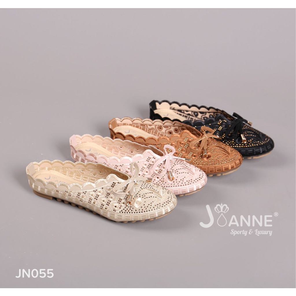 Joanne Mules Loafers Shoes Ribbon JN055 ORIGINAL (RESTOCK) | Shopee Malaysia