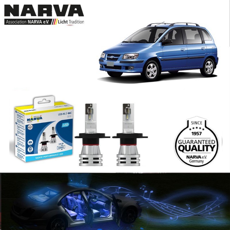 Narva Range Performance LED H4 Headlight Bulb for Hyundai Matrix (2002 ...