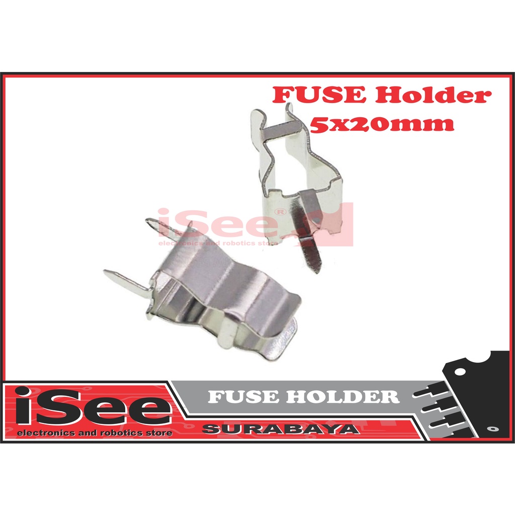 Fuse Holder PCB Through pin 5x20mm 5x20mm PCB mounting for 5mm 2pin ...