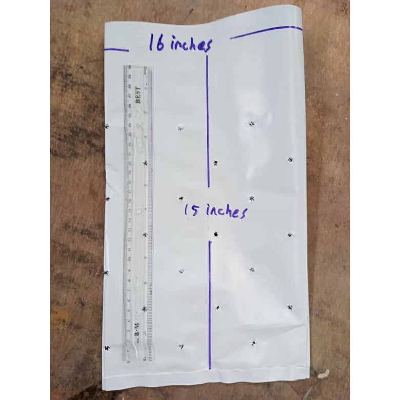 POLIBEG FERTIGASI. size 16x15 inches. 16 inches lebar, 15 inches tinggi ...