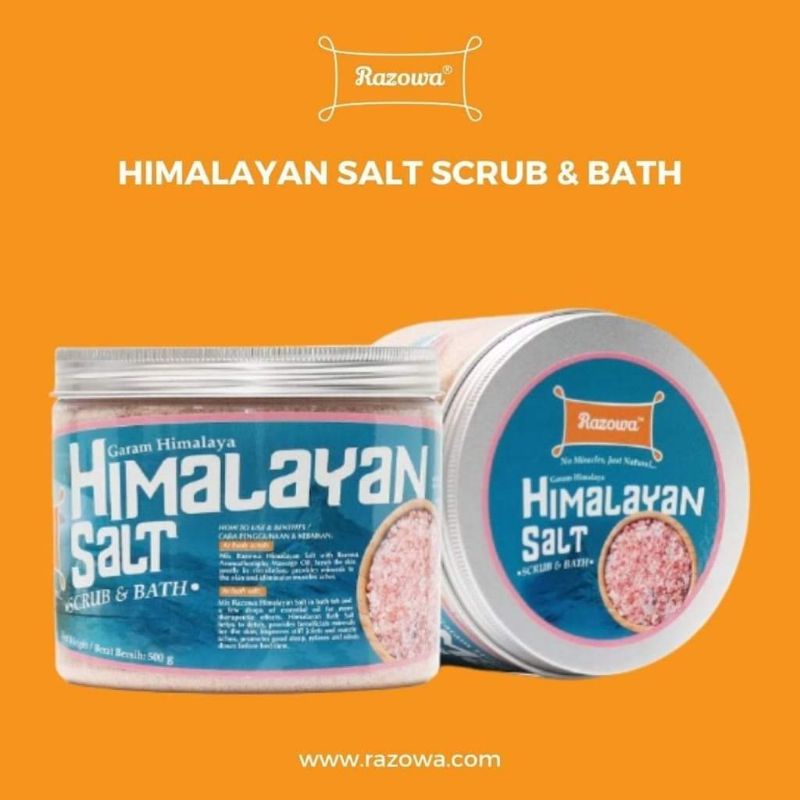 Razowa Himalayan Salt Scrub 250gram (Garam Rendam Kaki) | Shopee Malaysia